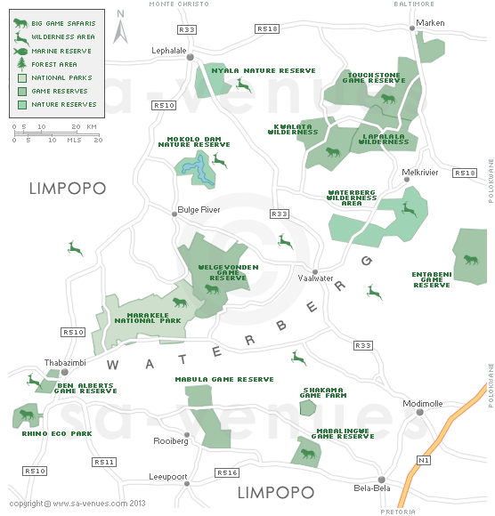 Waterberg South Africa Map at Scott Mcclain blog